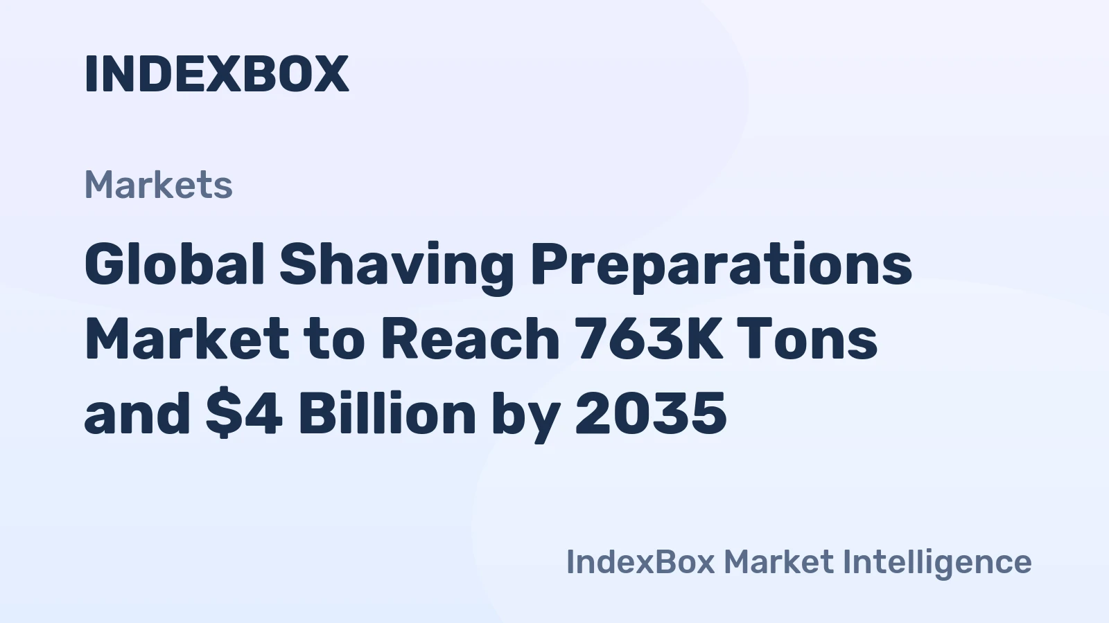 Global Shaving Preparations Market to Reach 763K Tons and $4 Billion by 2035