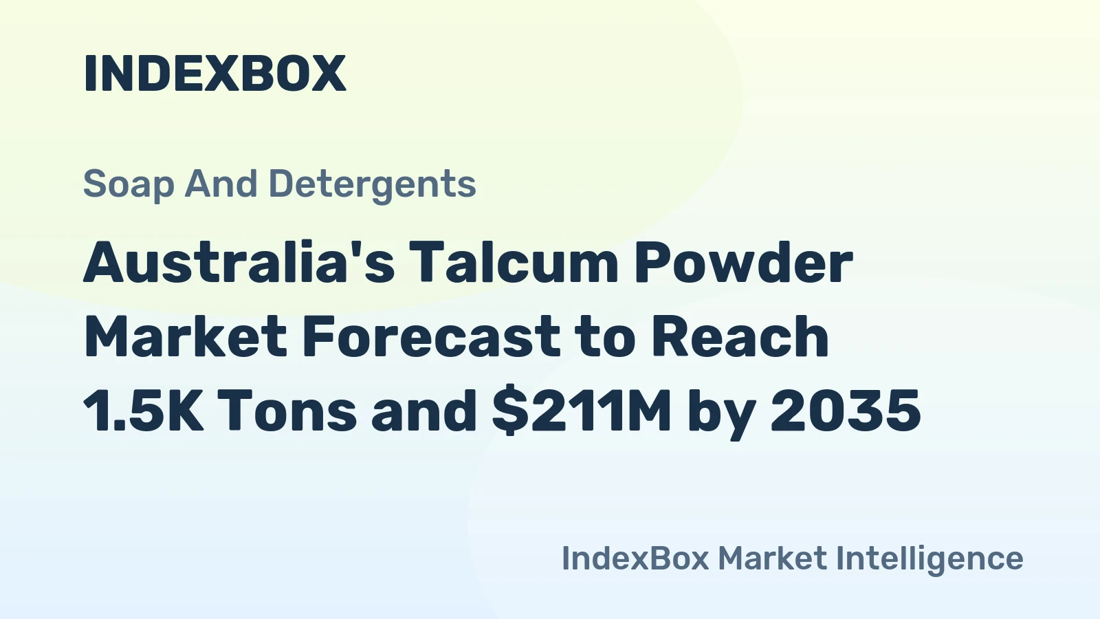 Australia's Talcum Powder Market Forecast to Reach 1.5K Tons and $211M by 2035