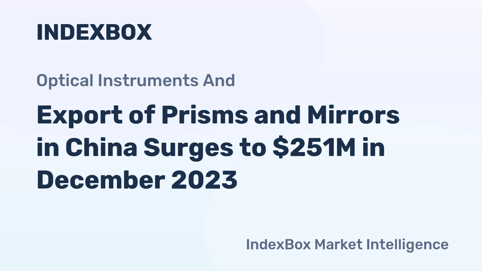Export of Prisms and Mirrors in China Surges to $251M in December 2023