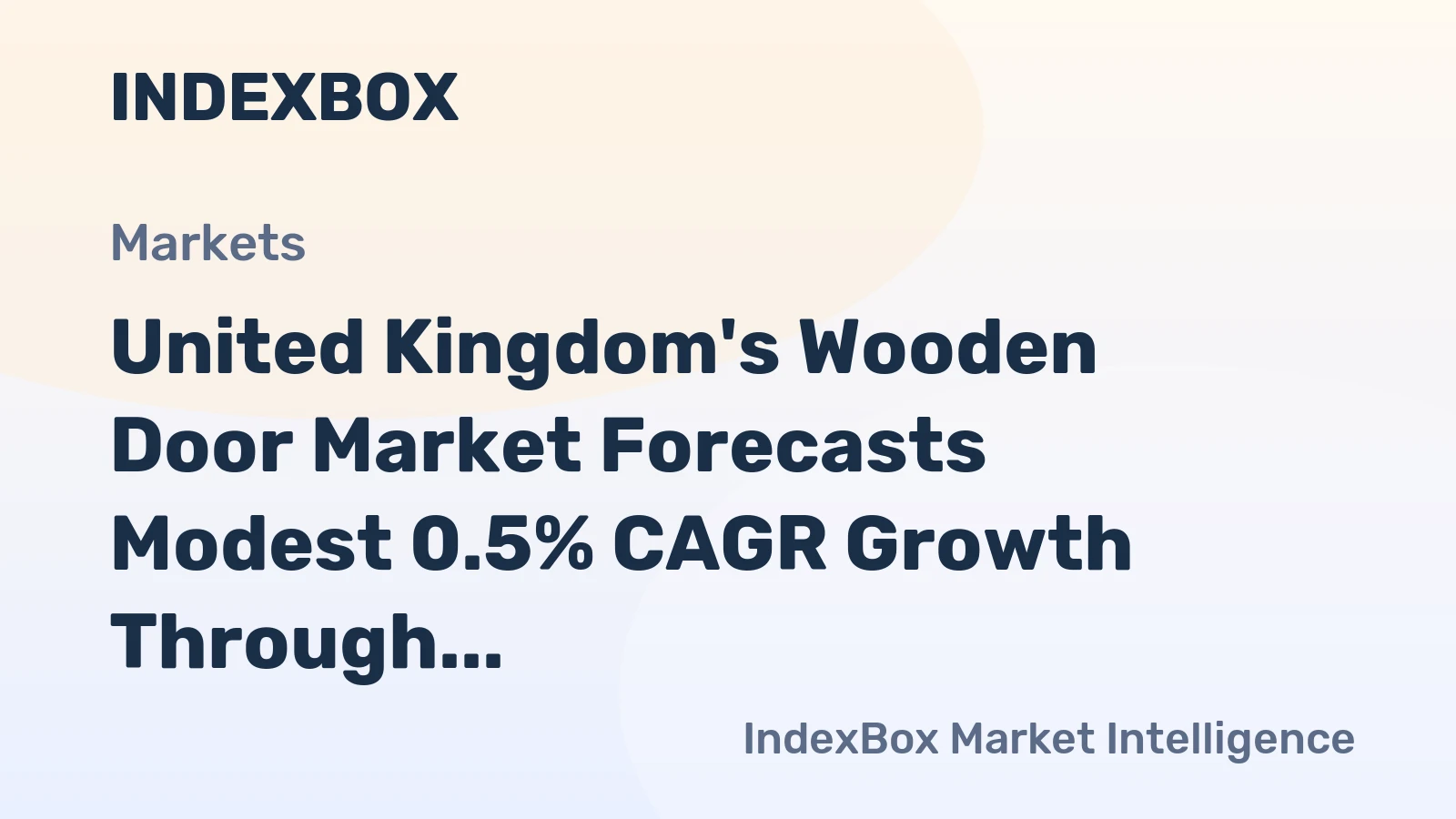United Kingdom's Wooden Door Market Forecasts Modest 0.5% CAGR Growth Through 2035