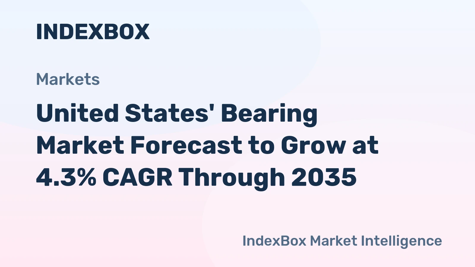 United States' Bearing Market Forecast to Grow at 4.3% CAGR Through 2035