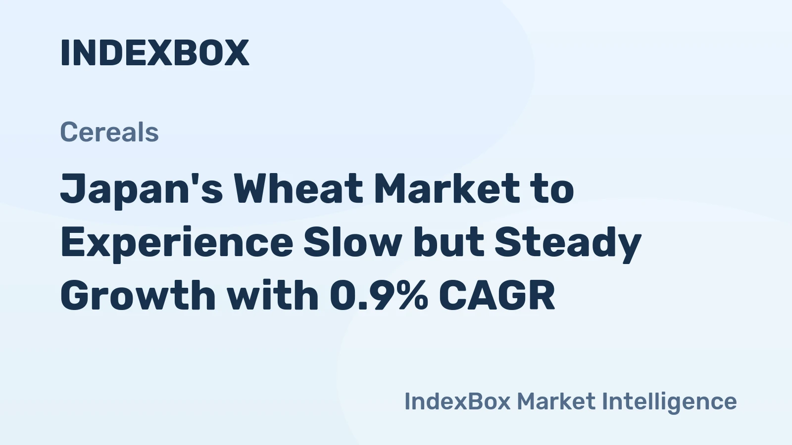 Japan's Wheat Market to Experience Slow but Steady Growth with 0.9% CAGR