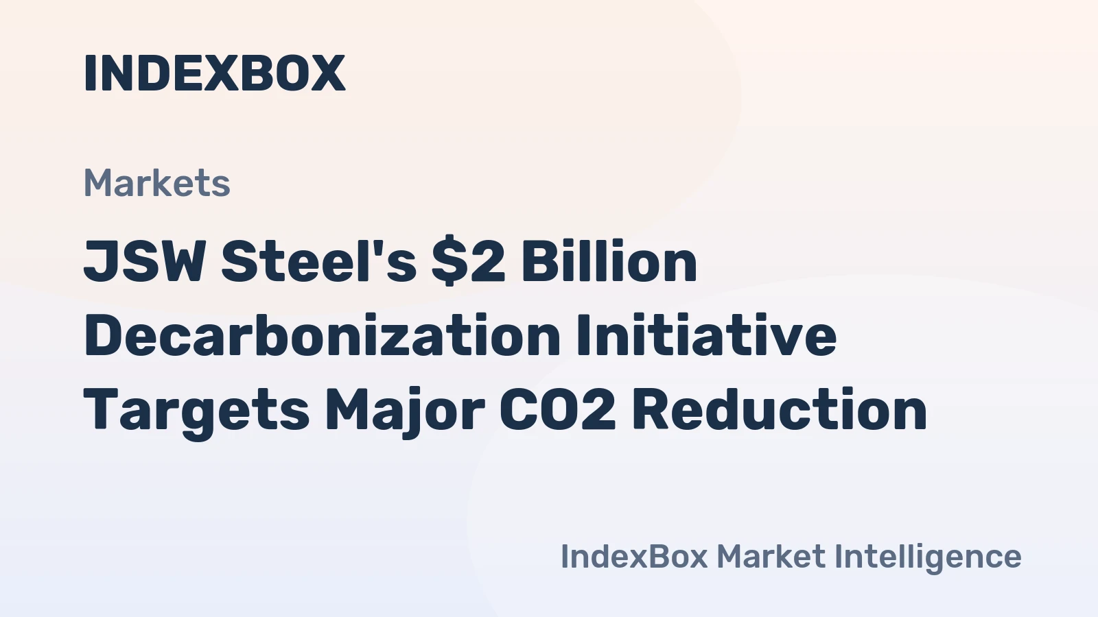 JSW Steel's $2 Billion Decarbonization Initiative Targets Major CO2 Reduction