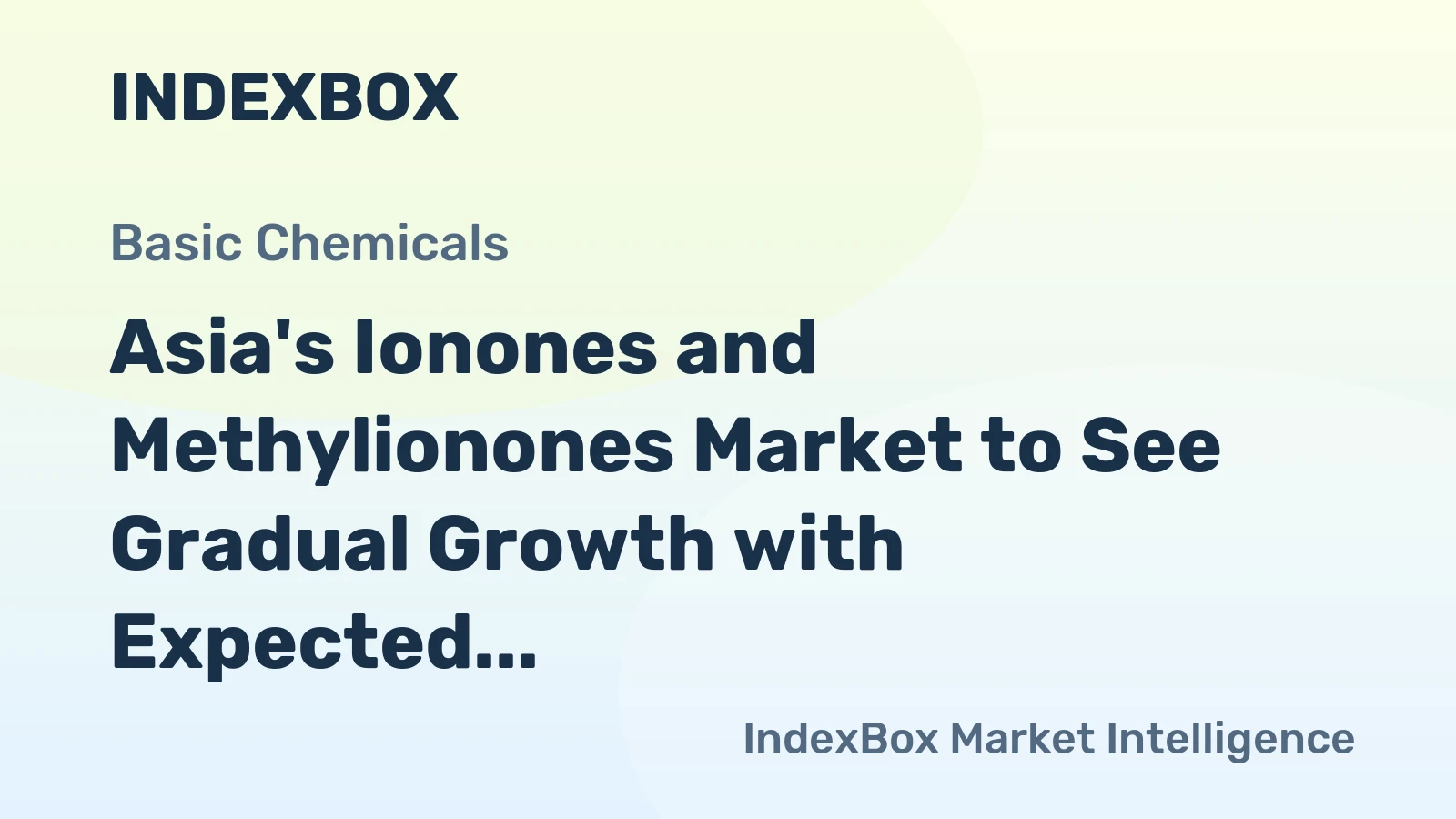 Asia's Ionones and Methylionones Market to See Gradual Growth with Expected CAGR of +0.6% through 2035, Reaching $58M