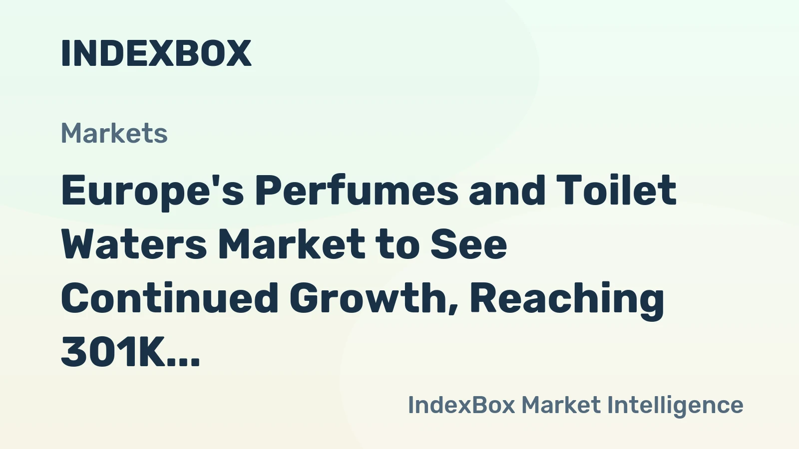Europe's Perfumes and Toilet Waters Market to See Continued Growth, Reaching 301K Tons and $11.5B by 2035