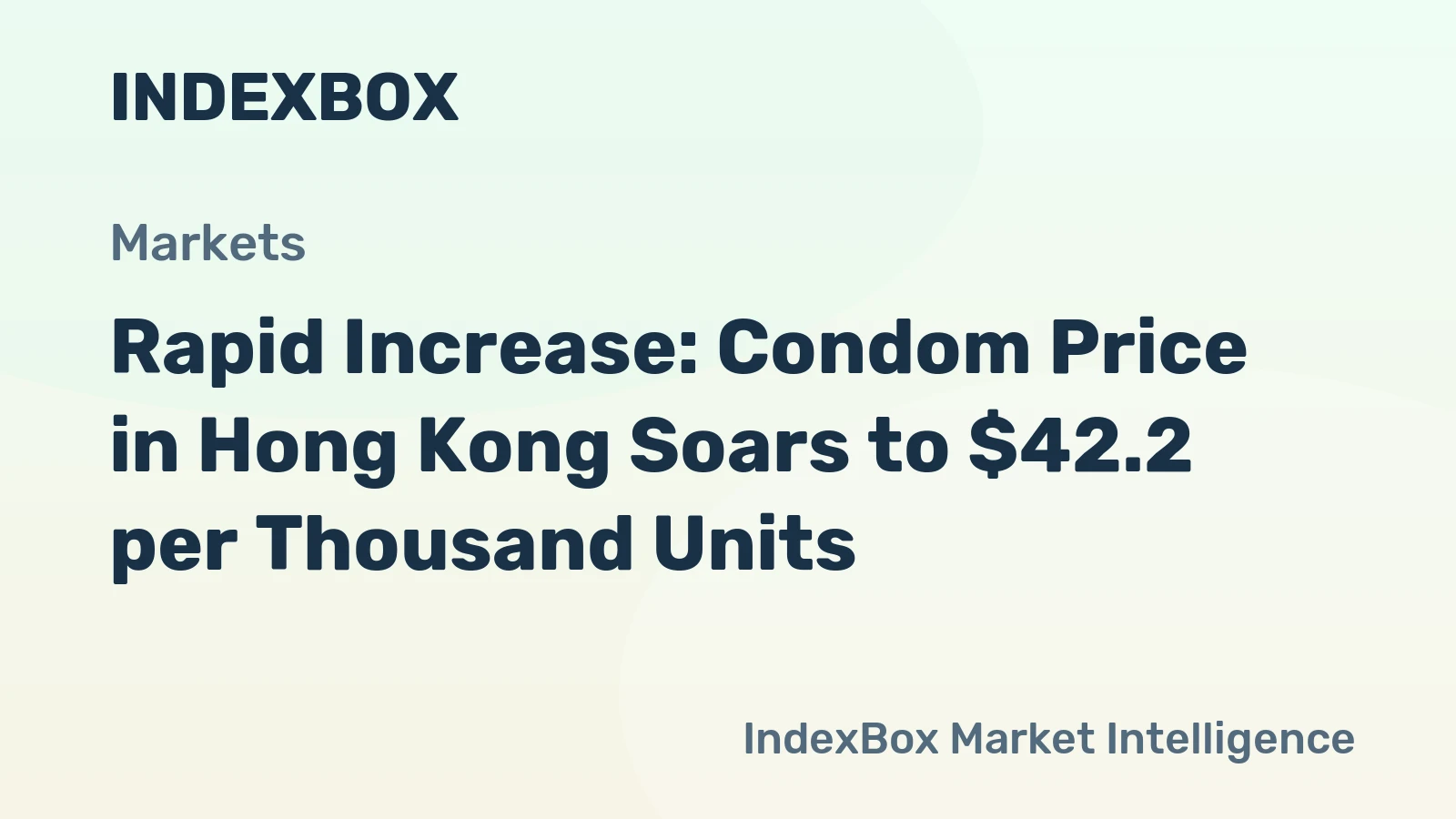 Rapid Increase: Condom Price in Hong Kong Soars to $42.2 per Thousand Units