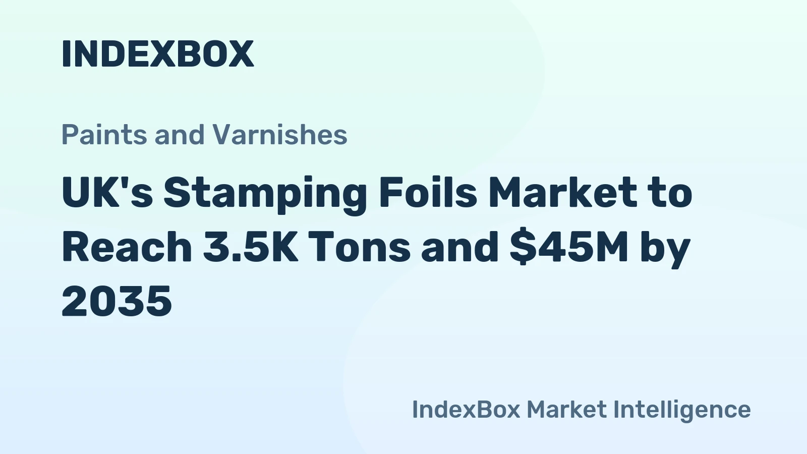 UK's Stamping Foils Market to Reach 3.5K Tons and $45M by 2035