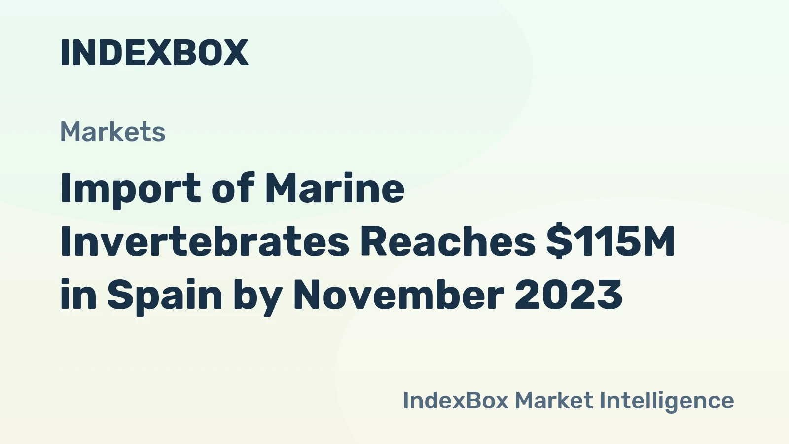 Import of Marine Invertebrates Reaches $115M in Spain by November 2023