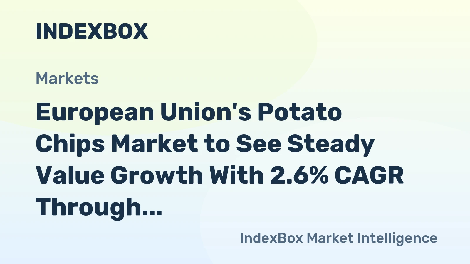 European Union's Potato Chips Market to See Steady Value Growth With 2.6% CAGR Through 2035