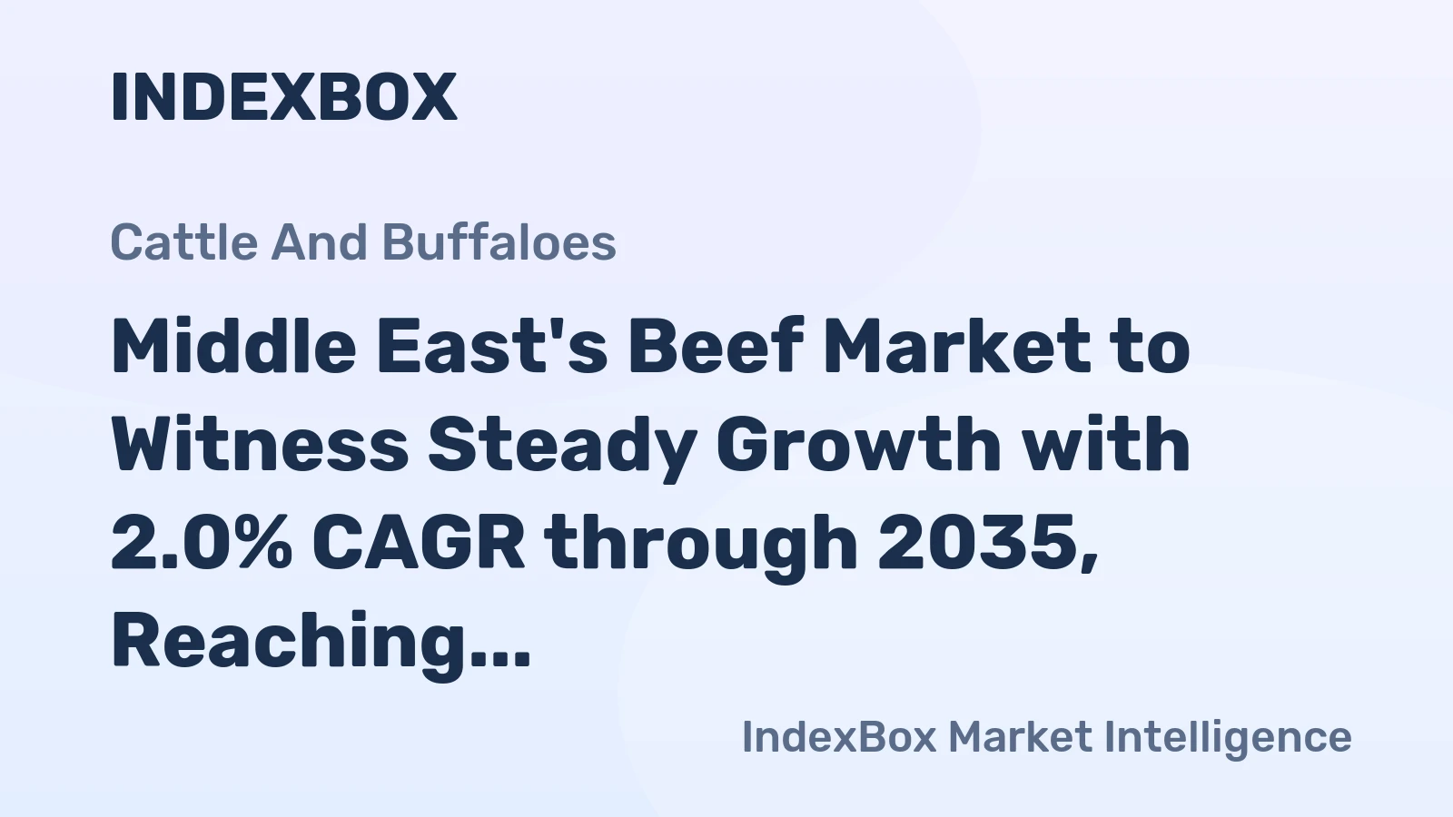 Middle East's Beef Market to Witness Steady Growth with 2.0% CAGR through 2035, Reaching $31.2B in Value
