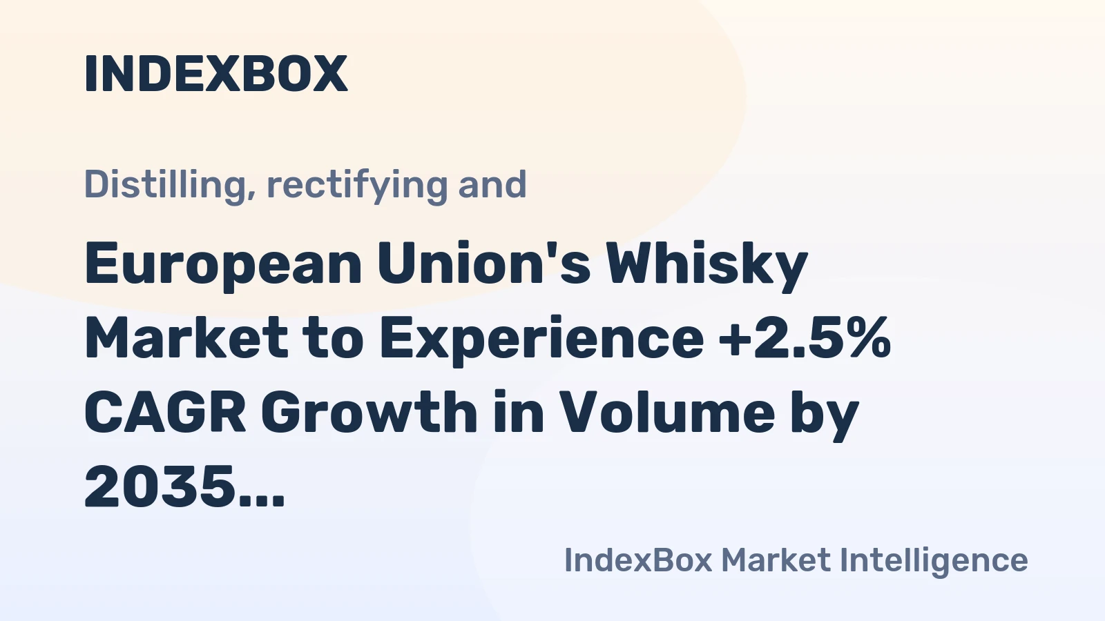 European Union's Whisky Market to Experience +2.5% CAGR Growth in Volume by 2035