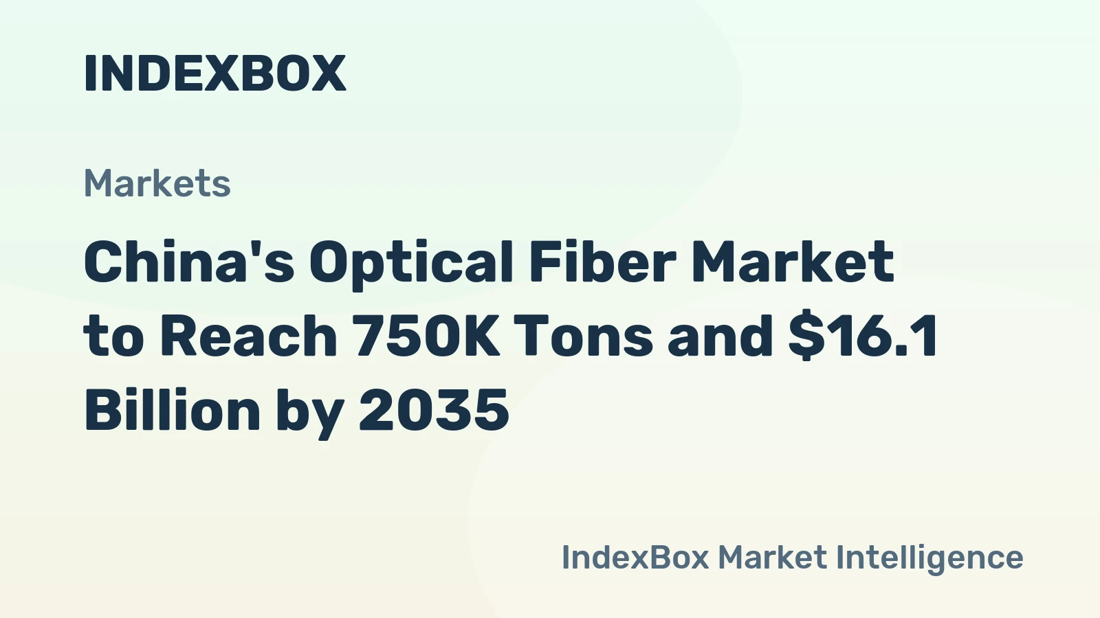 China's Optical Fiber Market to Reach 750K Tons and $16.1 Billion by 2035