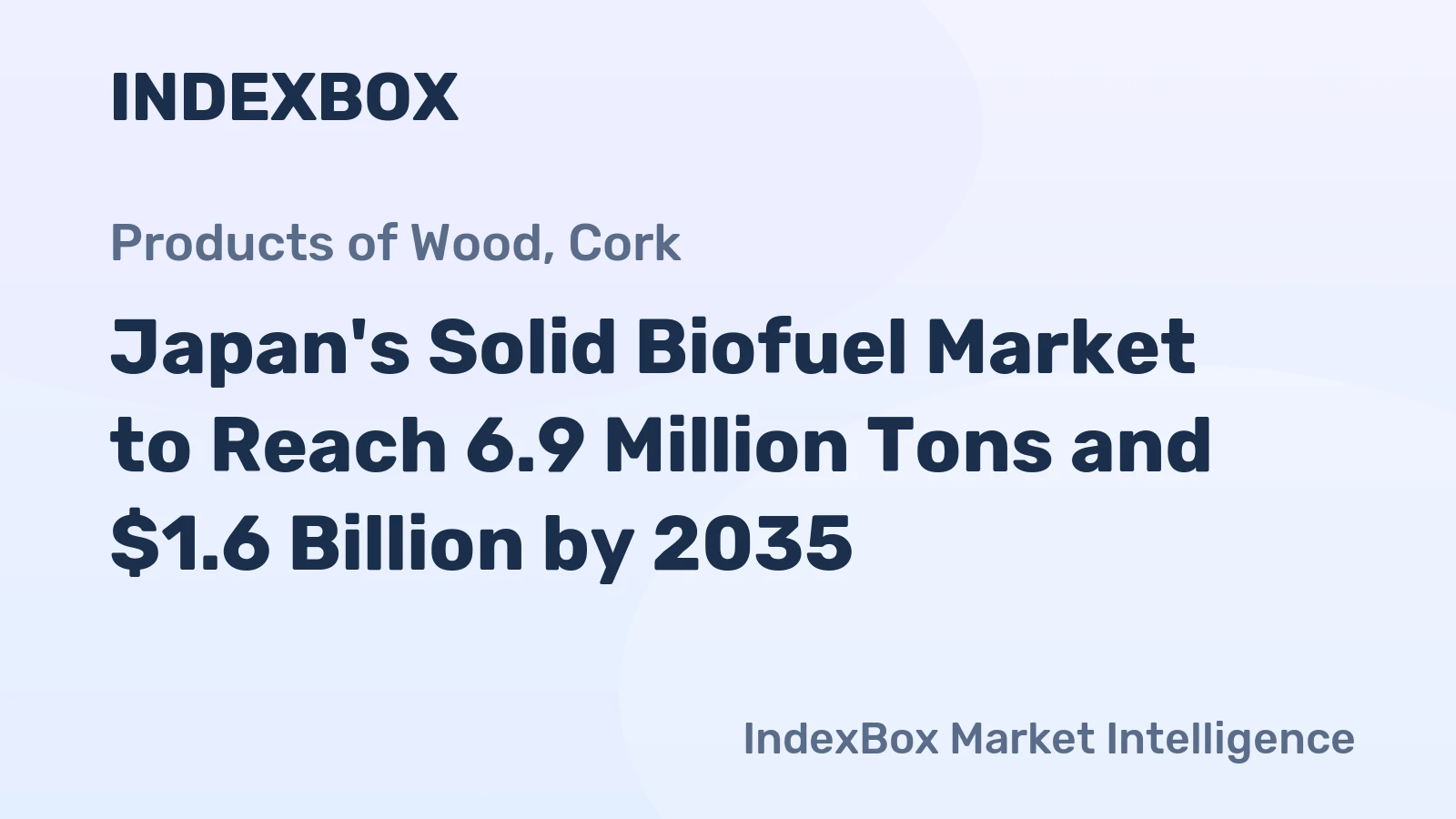 Japan's Solid Biofuel Market to Reach 6.9 Million Tons and $1.6 Billion by 2035