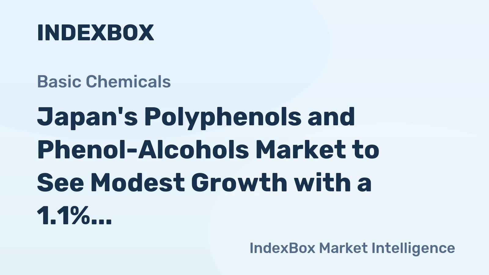 Japan's Polyphenols and Phenol-Alcohols Market to See Modest Growth with a 1.1% CAGR in Value