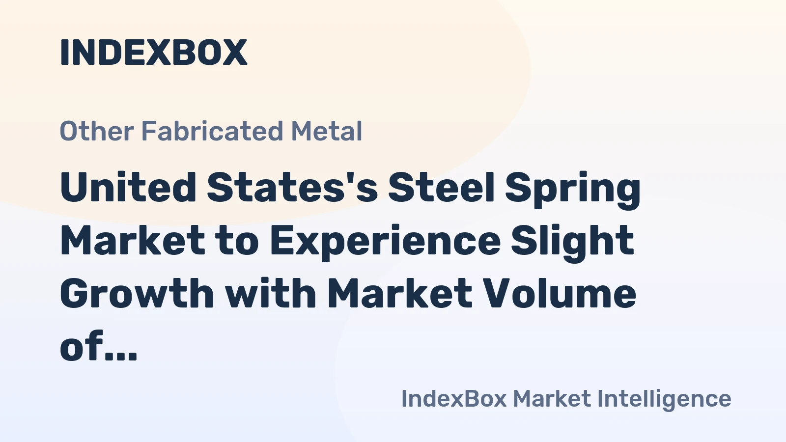 United States's Steel Spring Market to Experience Slight Growth with Market Volume of 933K tons and Value of $5.6B by 2035