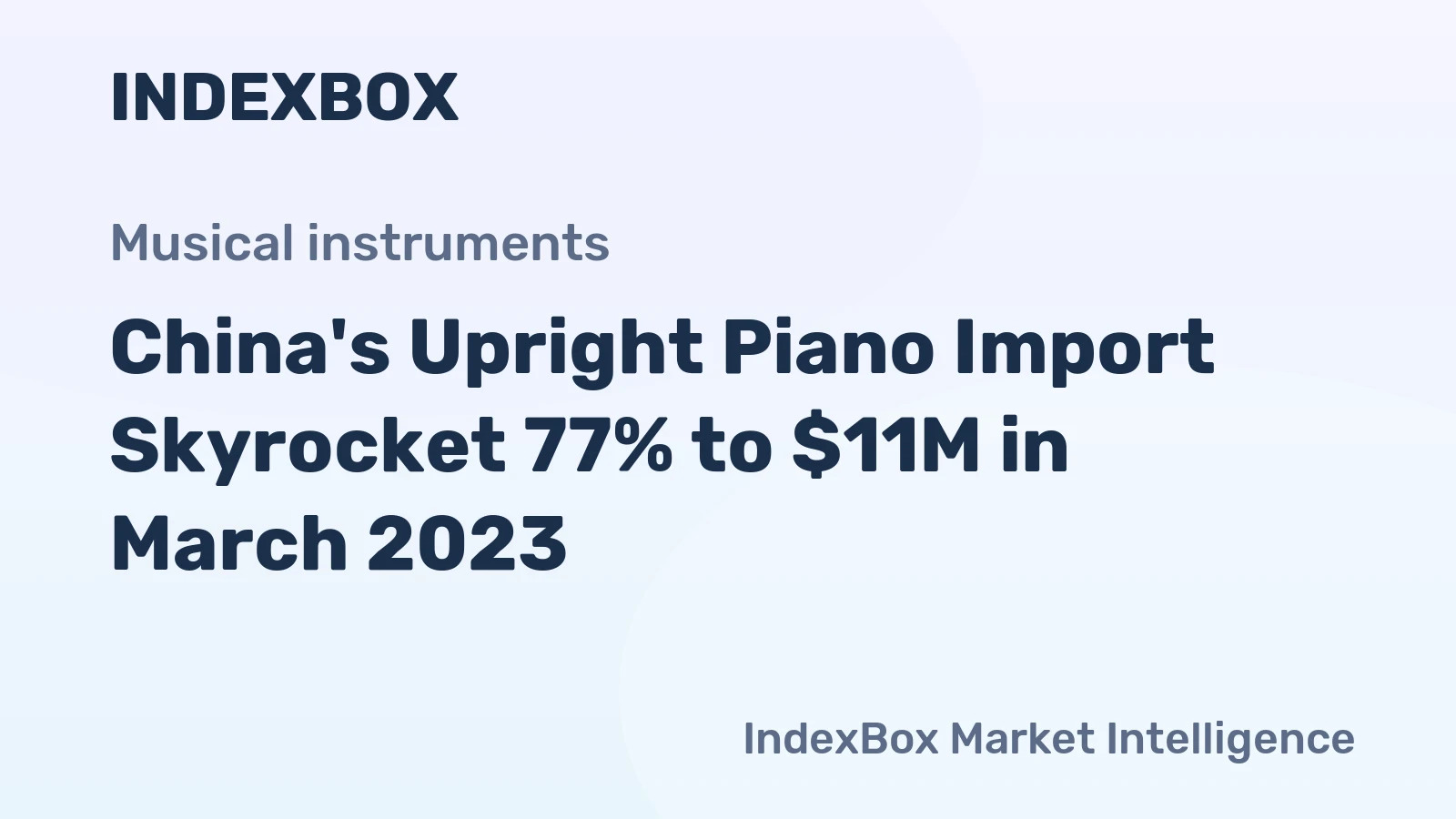 China's Upright Piano Import Skyrocket 77% to $11M in March 2023