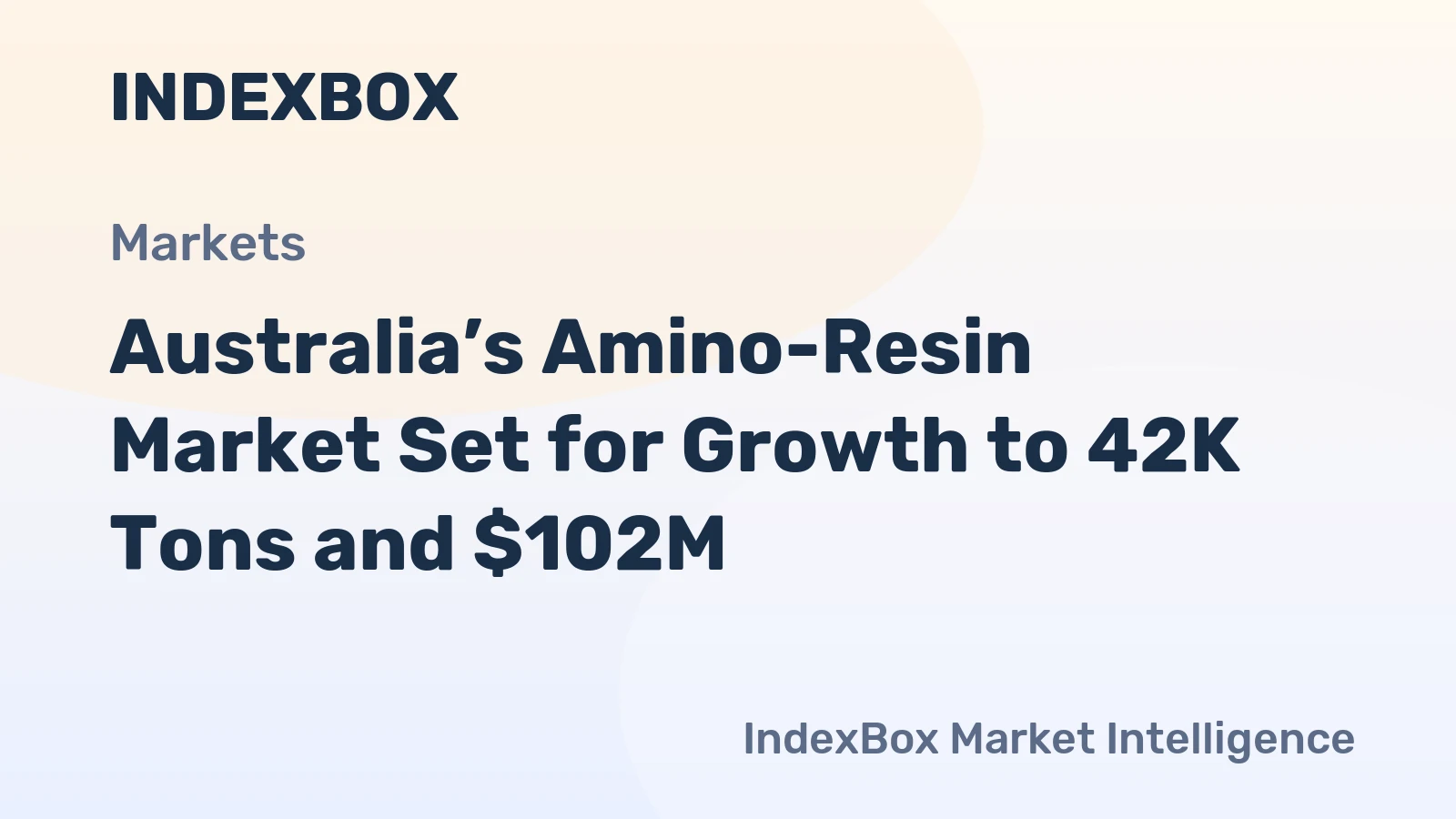 Australia’s Amino-Resin Market Set for Growth to 42K Tons and $102M