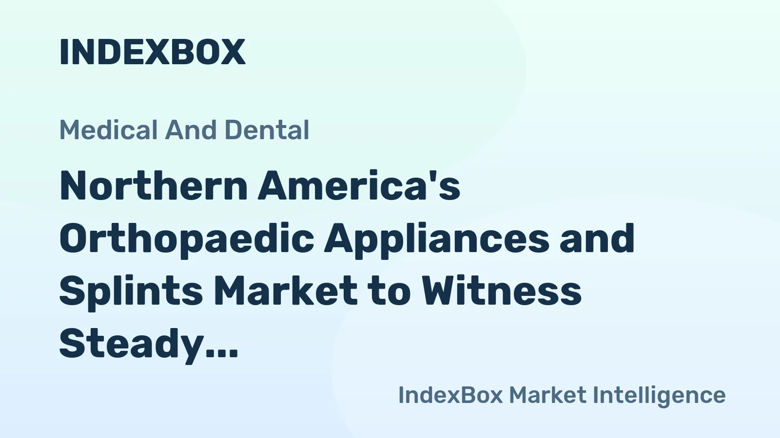 Northern America's Orthopaedic Appliances and Splints Market to Witness Steady Growth with a CAGR of +1.3% from 2024 to 2035