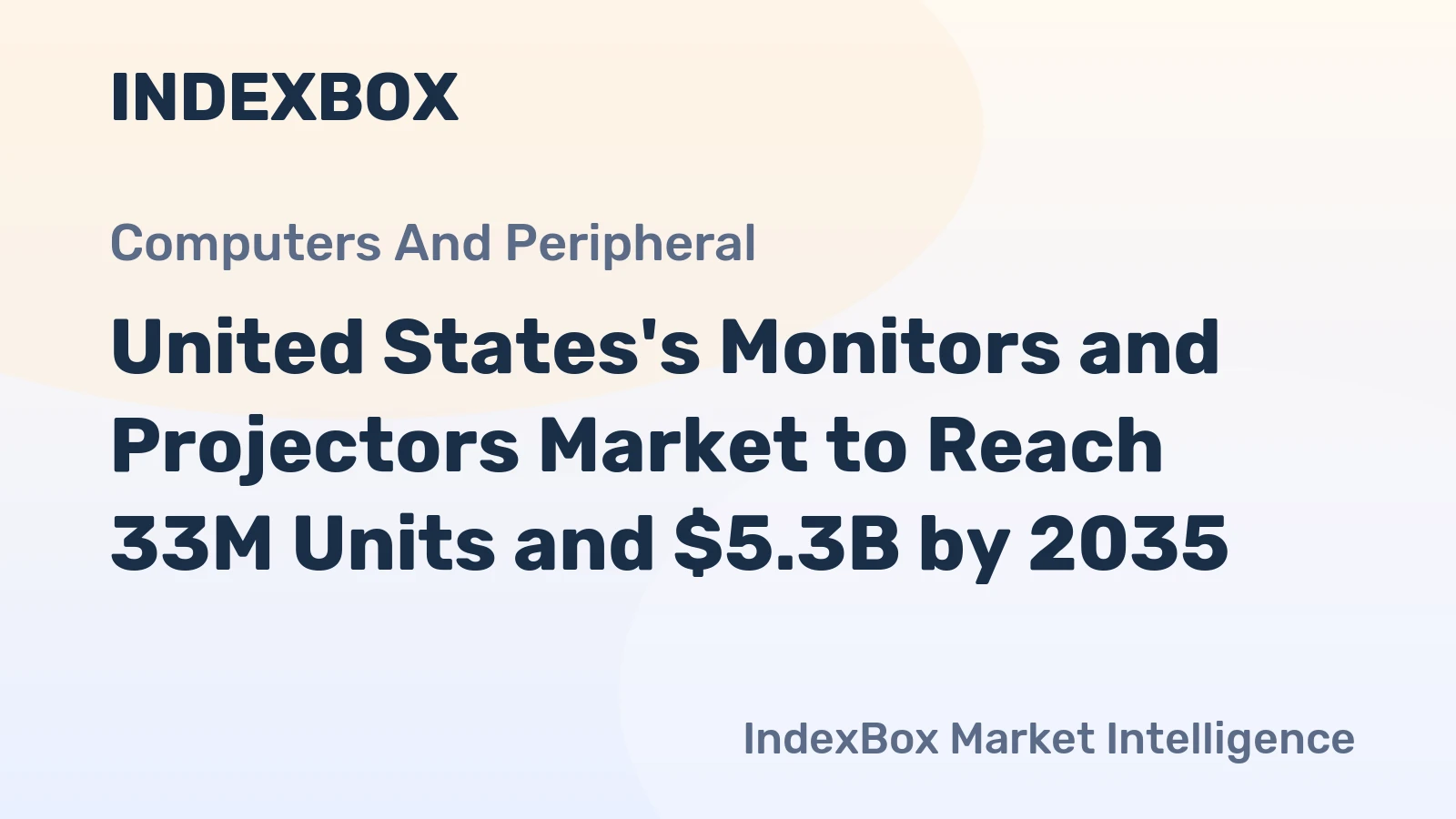 United States's Monitors and Projectors Market to Reach 33M Units and $5.3B by 2035