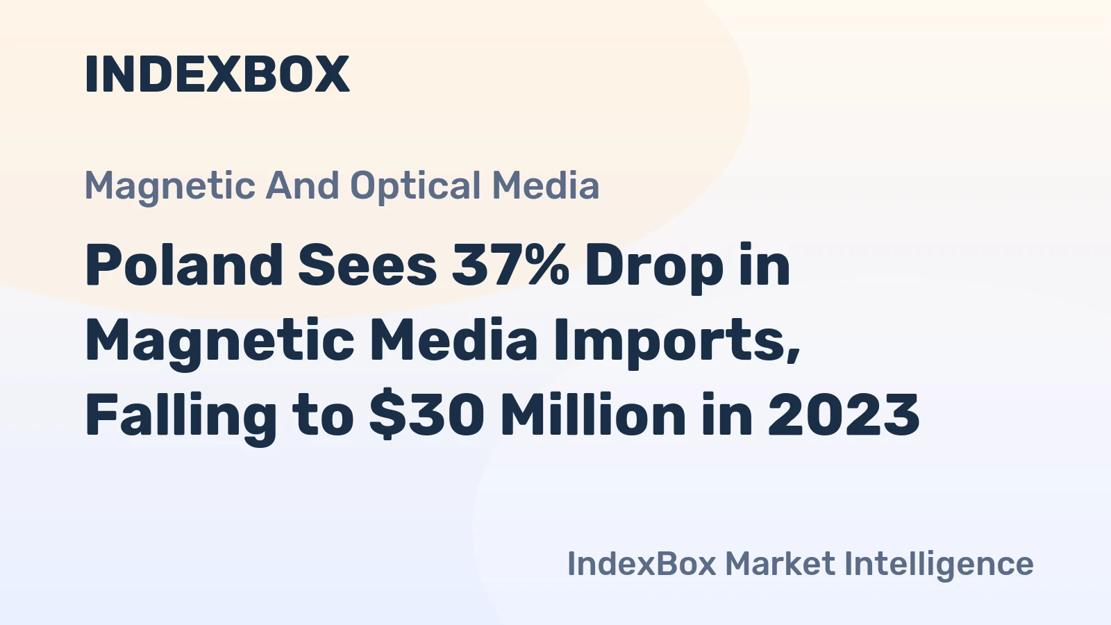 Poland Sees 37% Drop in Magnetic Media Imports, Falling to $30 Million in 2023