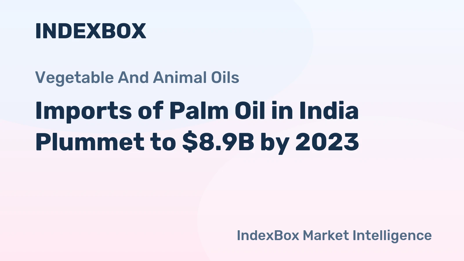 Imports of Palm Oil in India Plummet to $8.9B by 2023