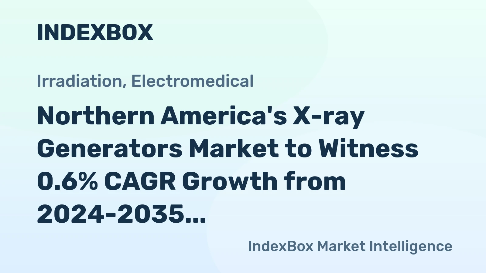 Northern America's X-ray Generators Market to Witness 0.6% CAGR Growth from 2024-2035, Reaching 29K Tons in Volume and $26.4B in Value