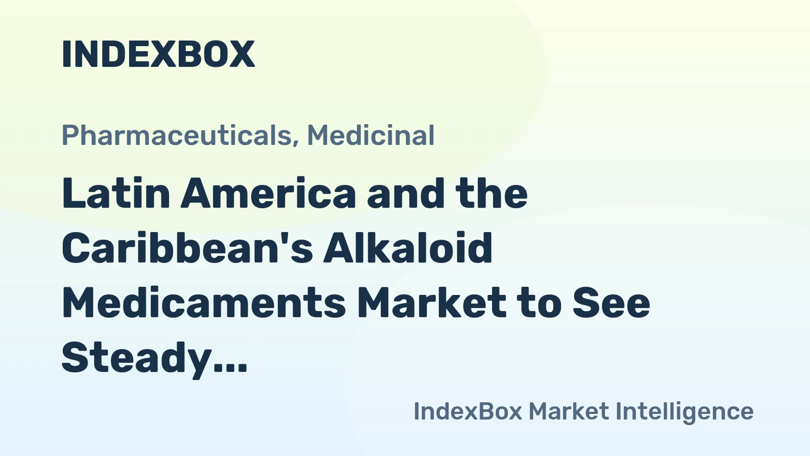 Latin America and the Caribbean's Alkaloid Medicaments Market to See Steady Growth With a 2.0% CAGR Through 2035