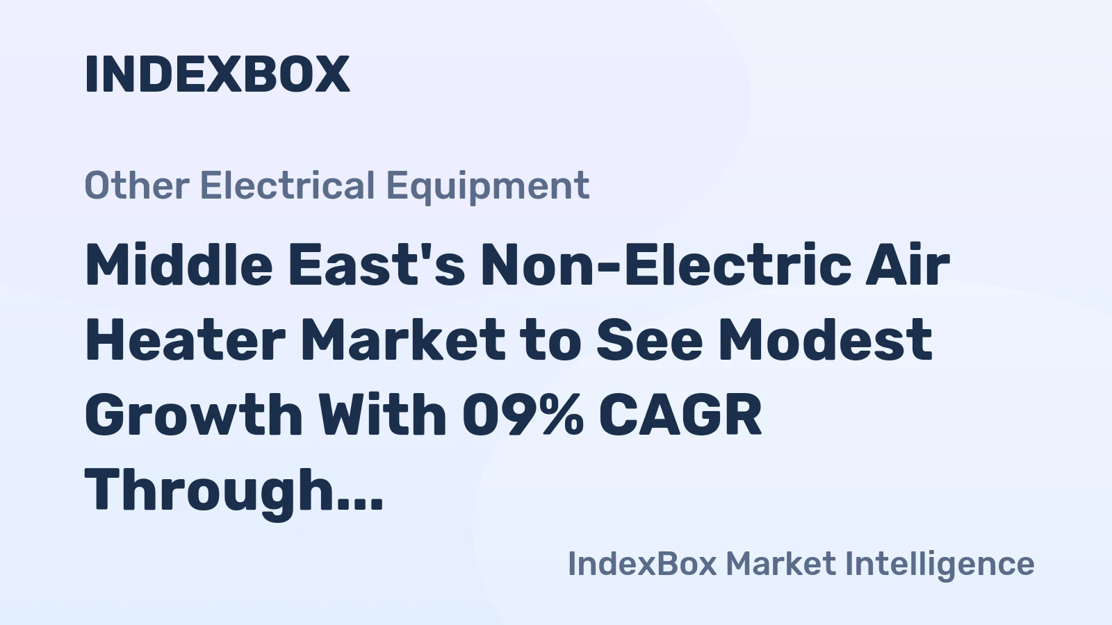 Middle East's Non-Electric Air Heater Market to See Modest Growth With 09% CAGR Through 2035