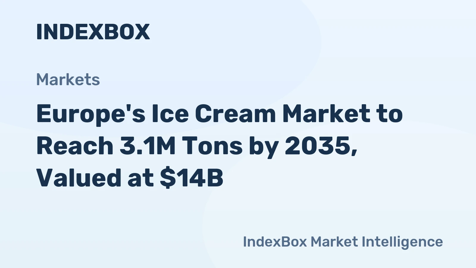 Europe's Ice Cream Market to Reach 3.1M Tons by 2035, Valued at $14B