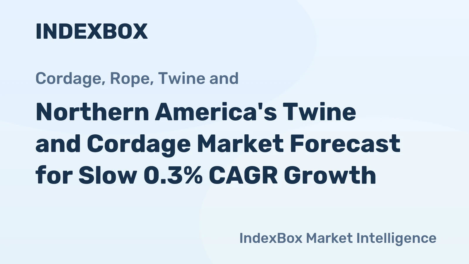 Northern America's Twine and Cordage Market Forecast for Slow 0.3% CAGR Growth