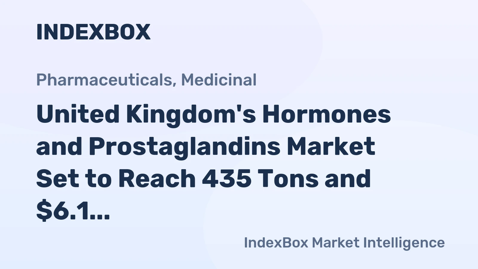 United Kingdom's Hormones and Prostaglandins Market Set to Reach 435 Tons and $6.1 Billion