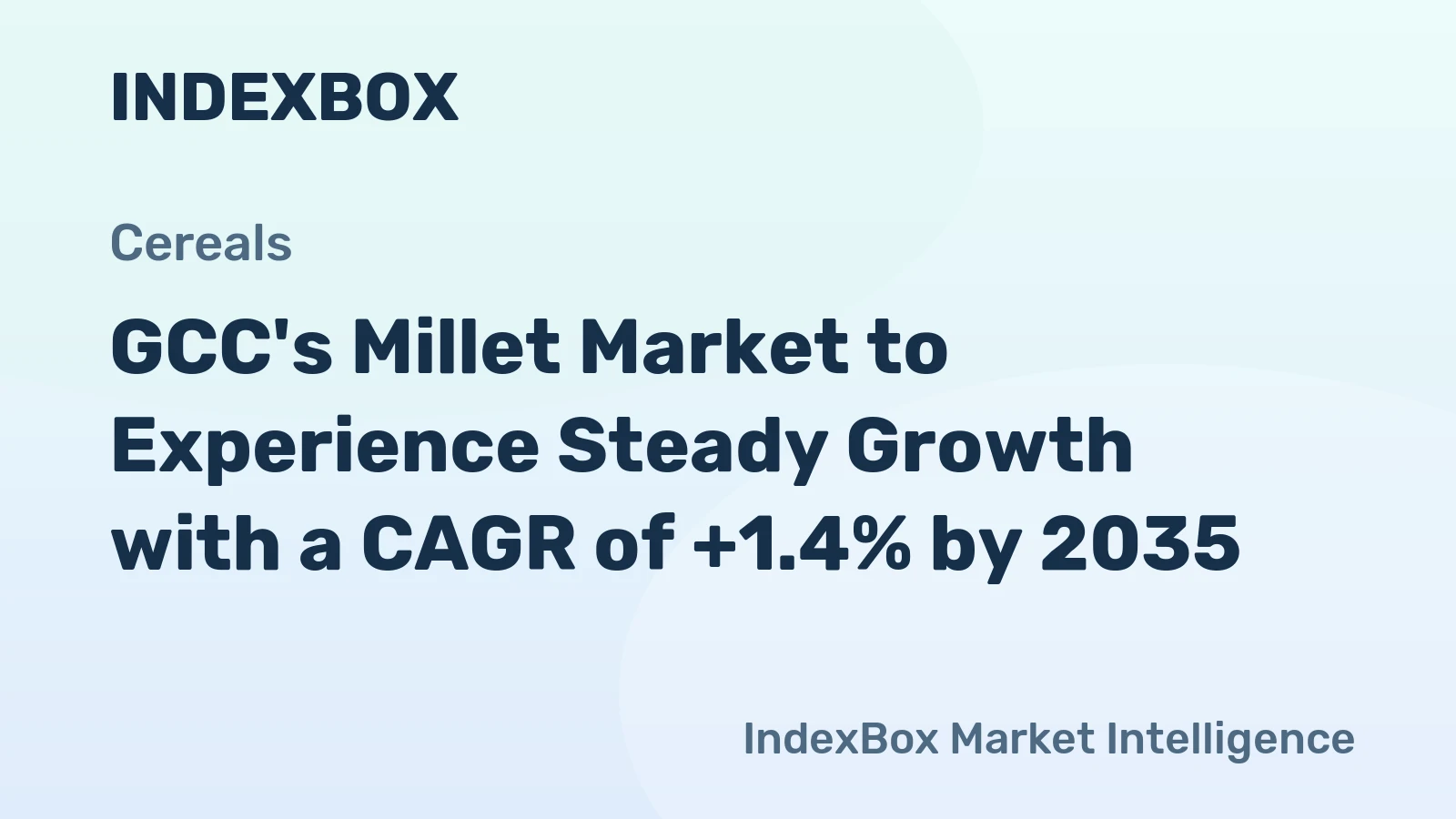 GCC's Millet Market to Experience Steady Growth with a CAGR of +1.4% by 2035