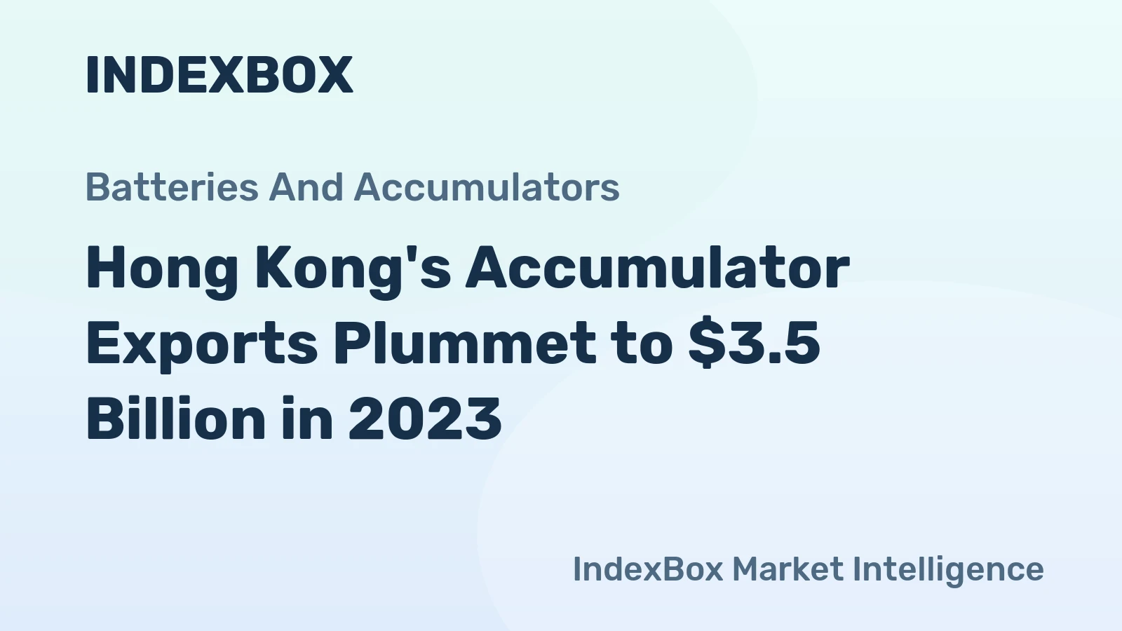 Hong Kong's Accumulator Exports Plummet to $3.5 Billion in 2023