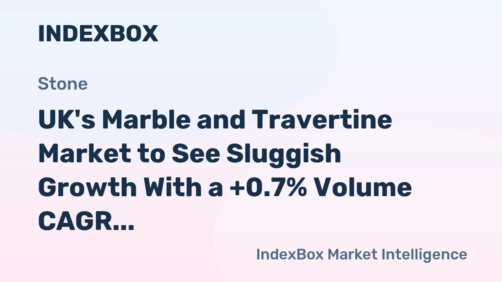 UK's Marble and Travertine Market to See Sluggish Growth With a +0.7% Volume CAGR Through 2035