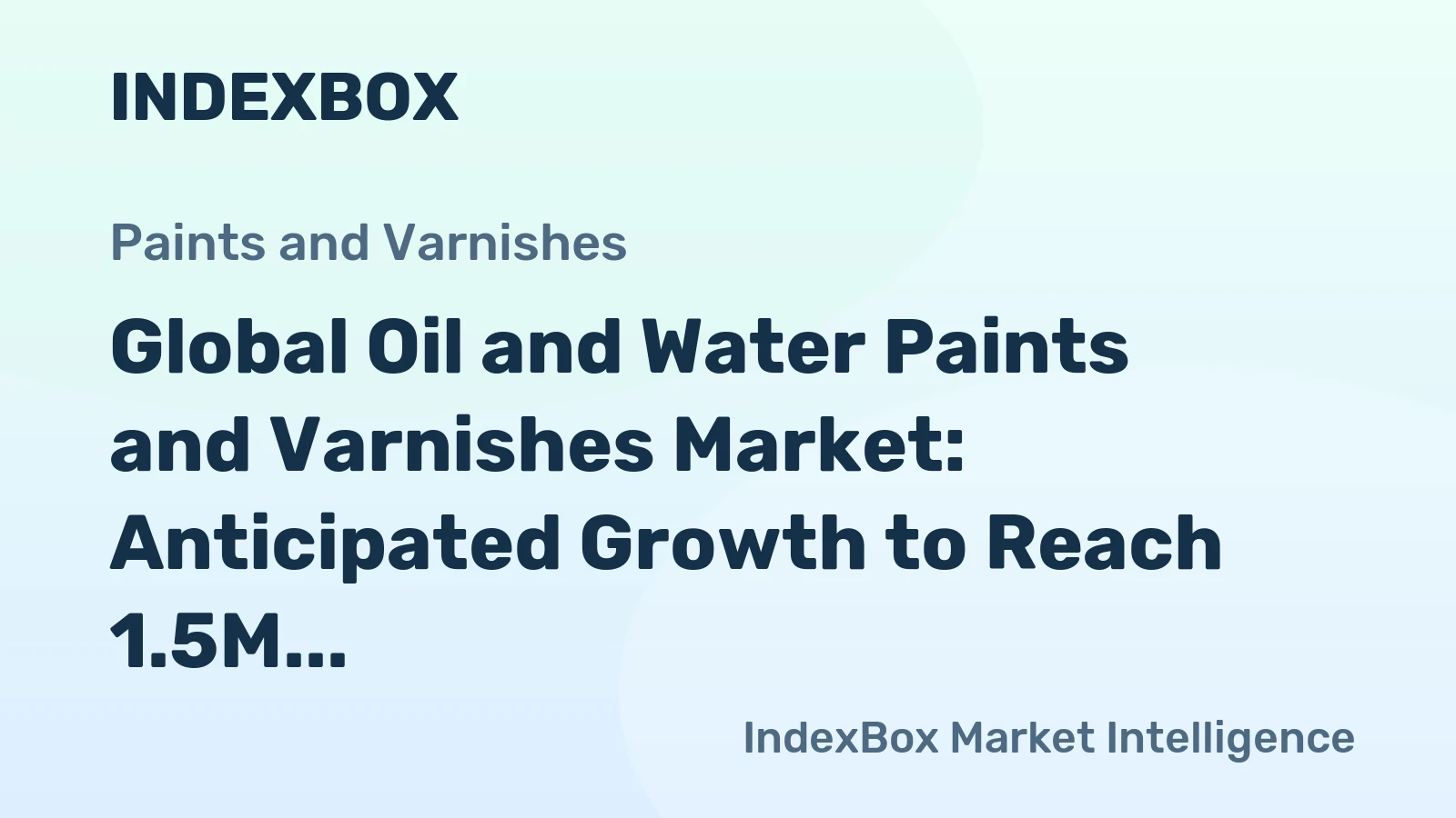 Global Oil and Water Paints and Varnishes Market: Anticipated Growth to Reach 1.5M Tons by 2035 with a Value of $8.3B