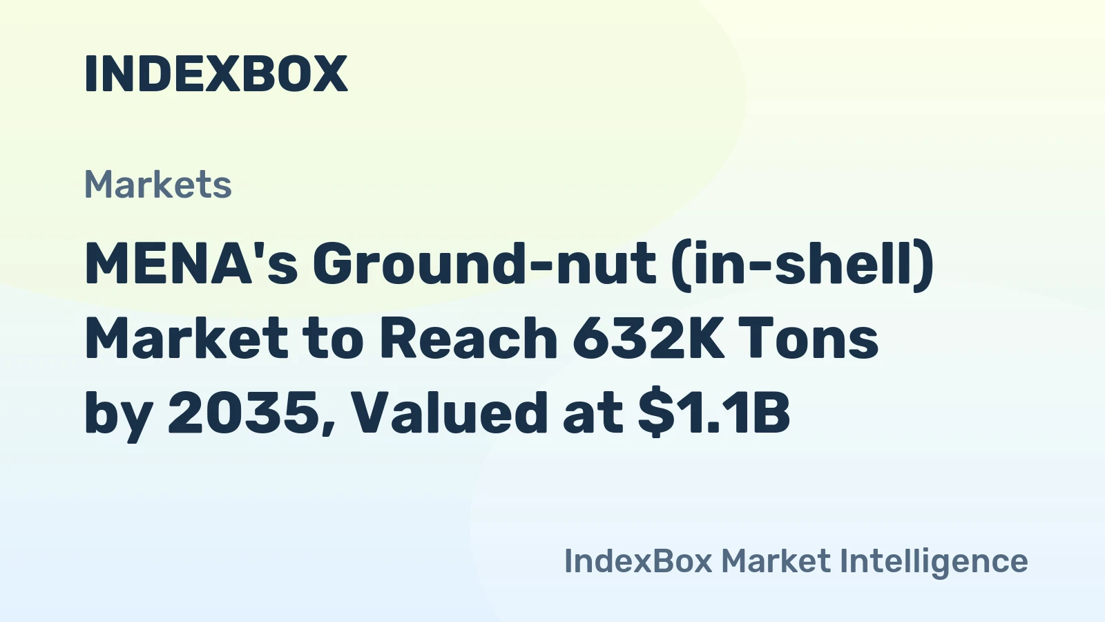 MENA's Ground-nut (in-shell) Market to Reach 632K Tons by 2035, Valued at $1.1B