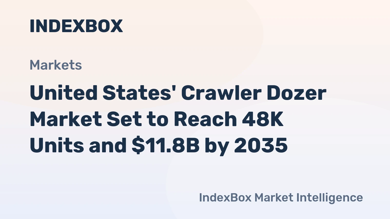 United States' Crawler Dozer Market Set to Reach 48K Units and $11.8B by 2035