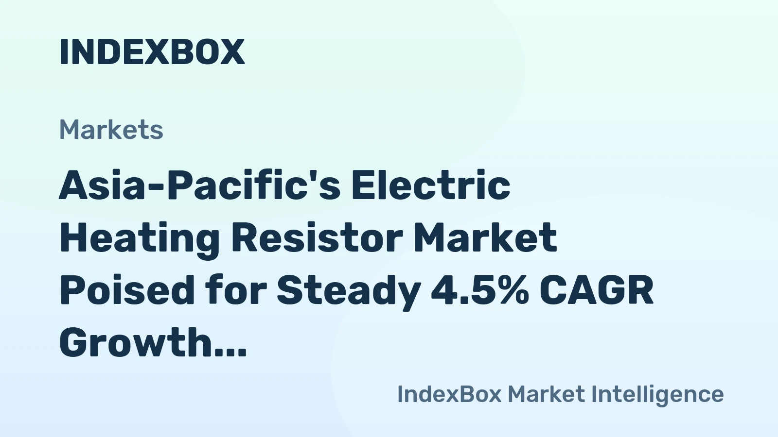 Asia-Pacific's Electric Heating Resistor Market Poised for Steady 4.5% CAGR Growth Through 2035