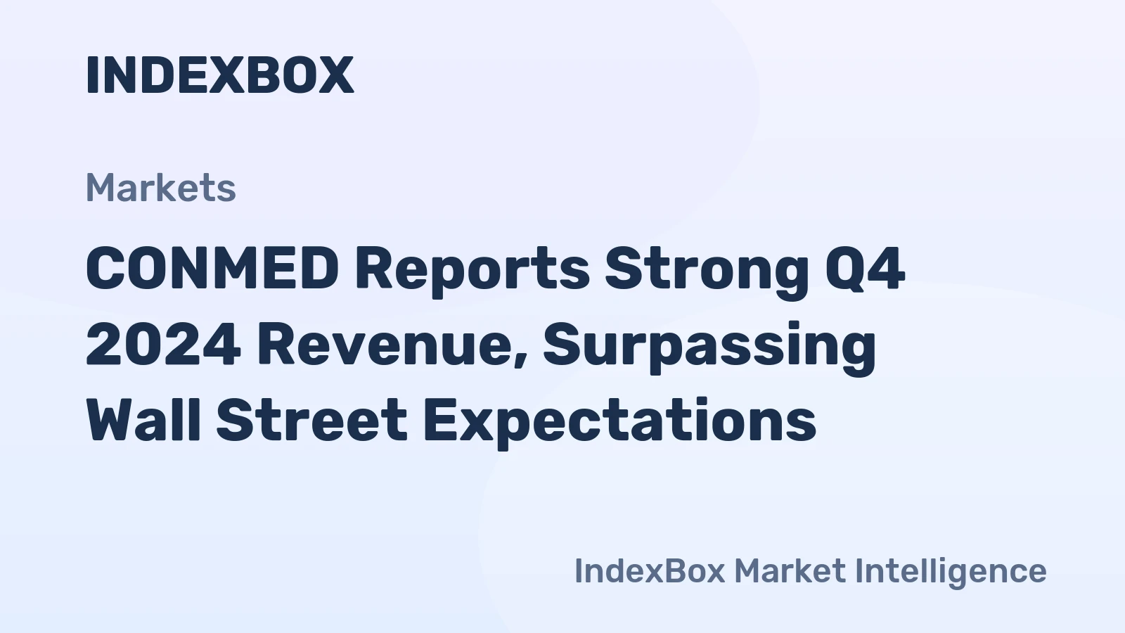 CONMED Reports Strong Q4 2024 Revenue, Surpassing Wall Street Expectations