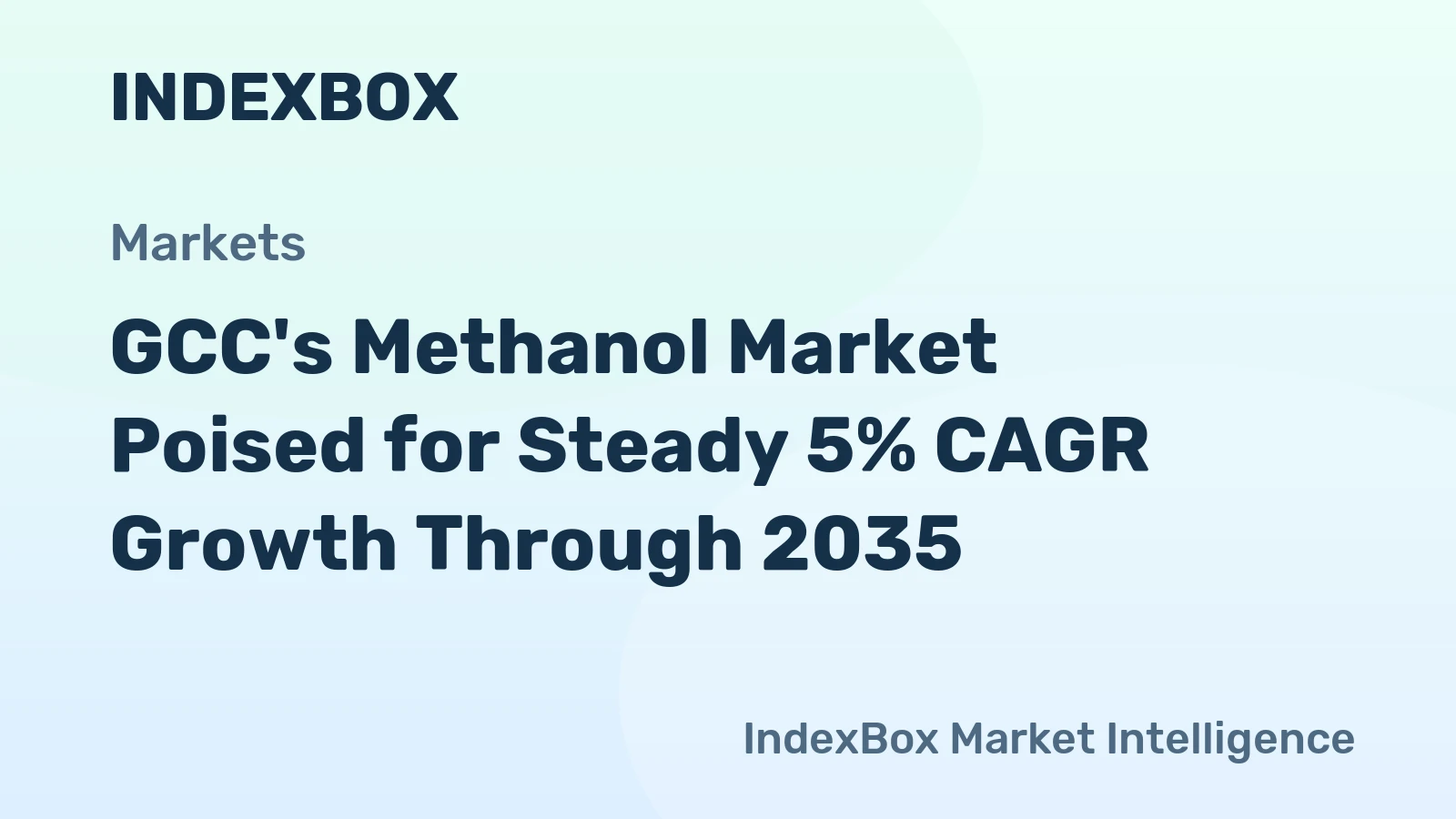 GCC's Methanol Market Poised for Steady 5% CAGR Growth Through 2035