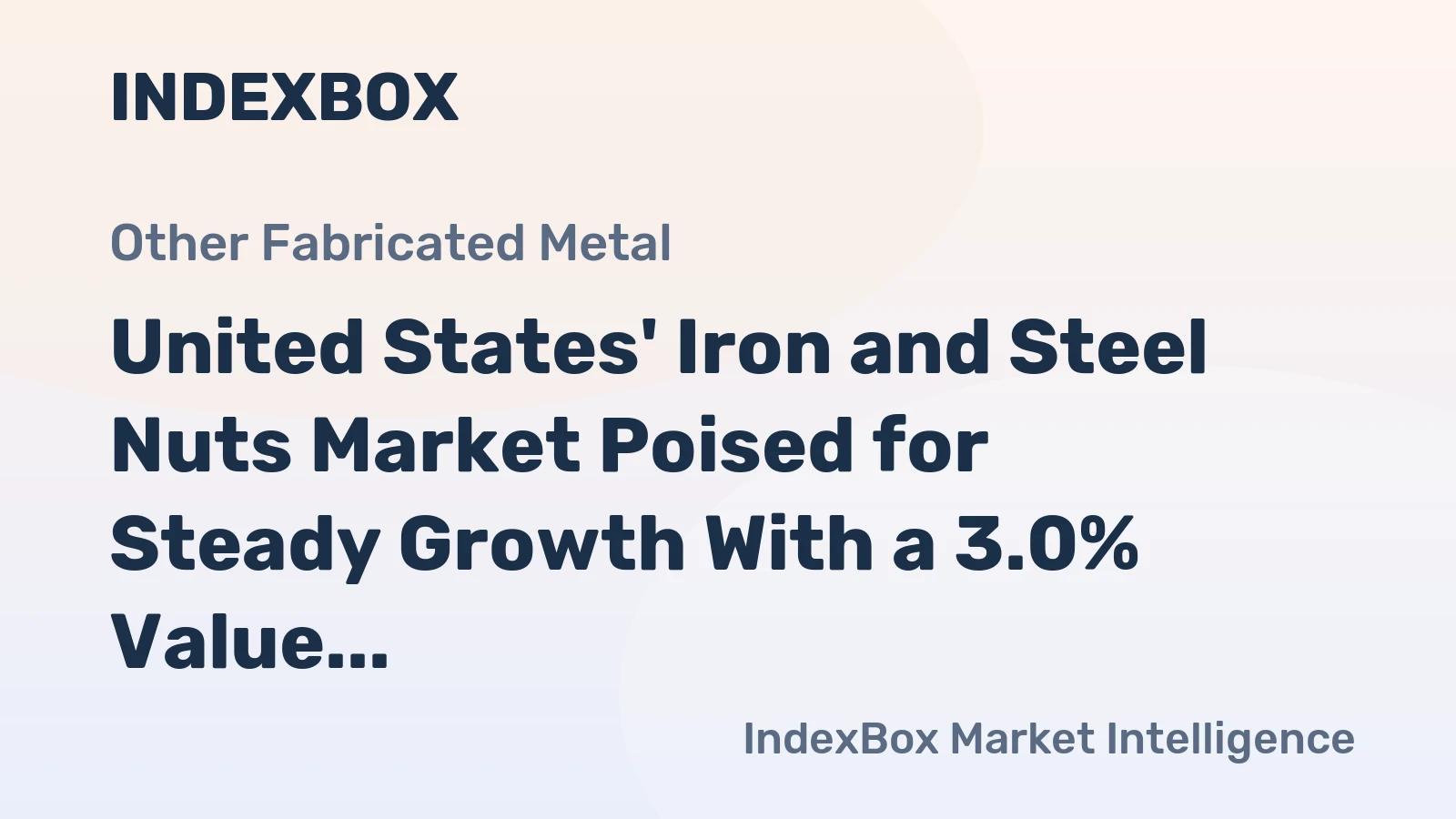 United States' Iron and Steel Nuts Market Poised for Steady Growth With a 3.0% Value CAGR Through 2035