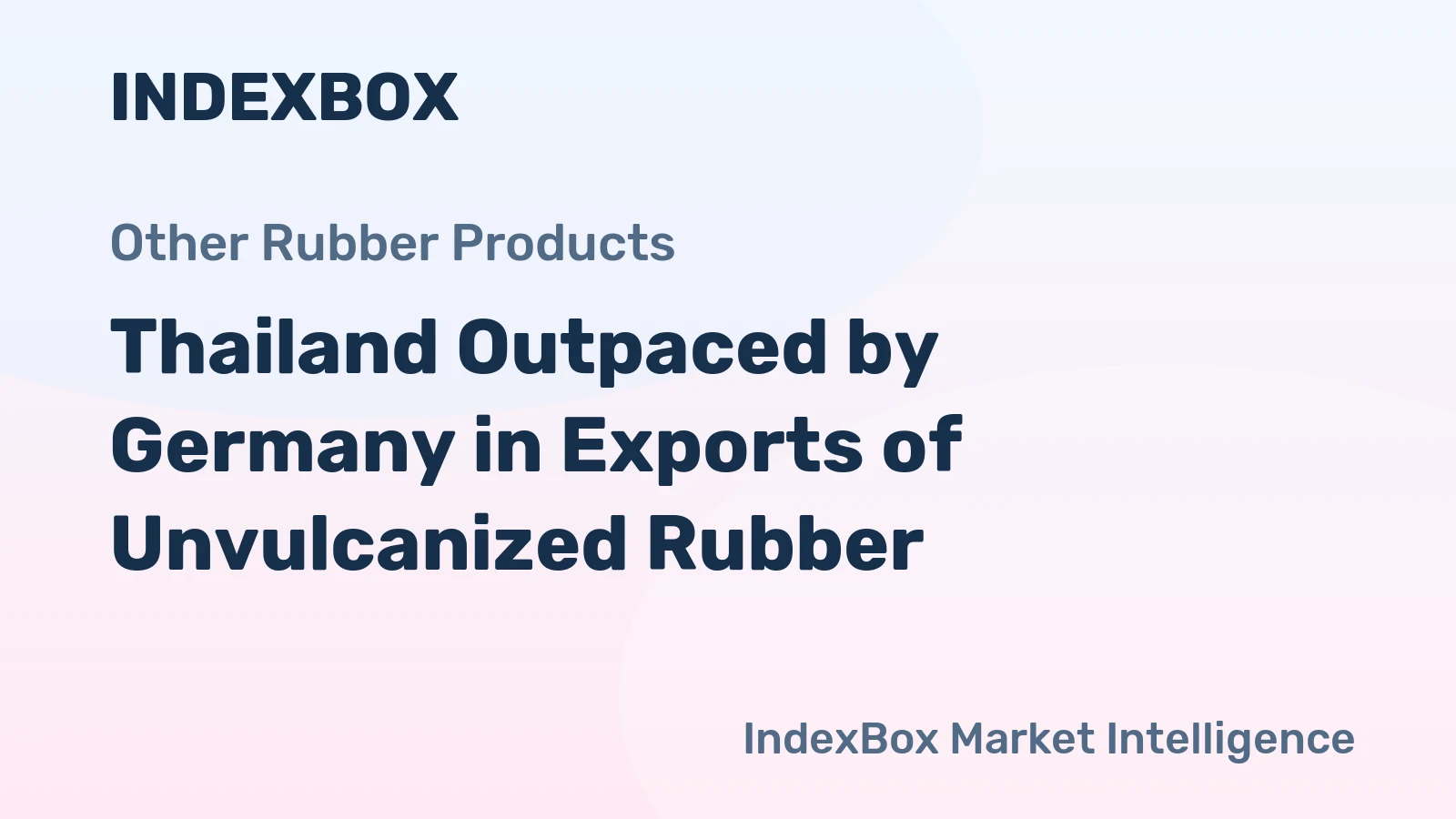 Thailand Outpaced by Germany in Exports of Unvulcanized Rubber