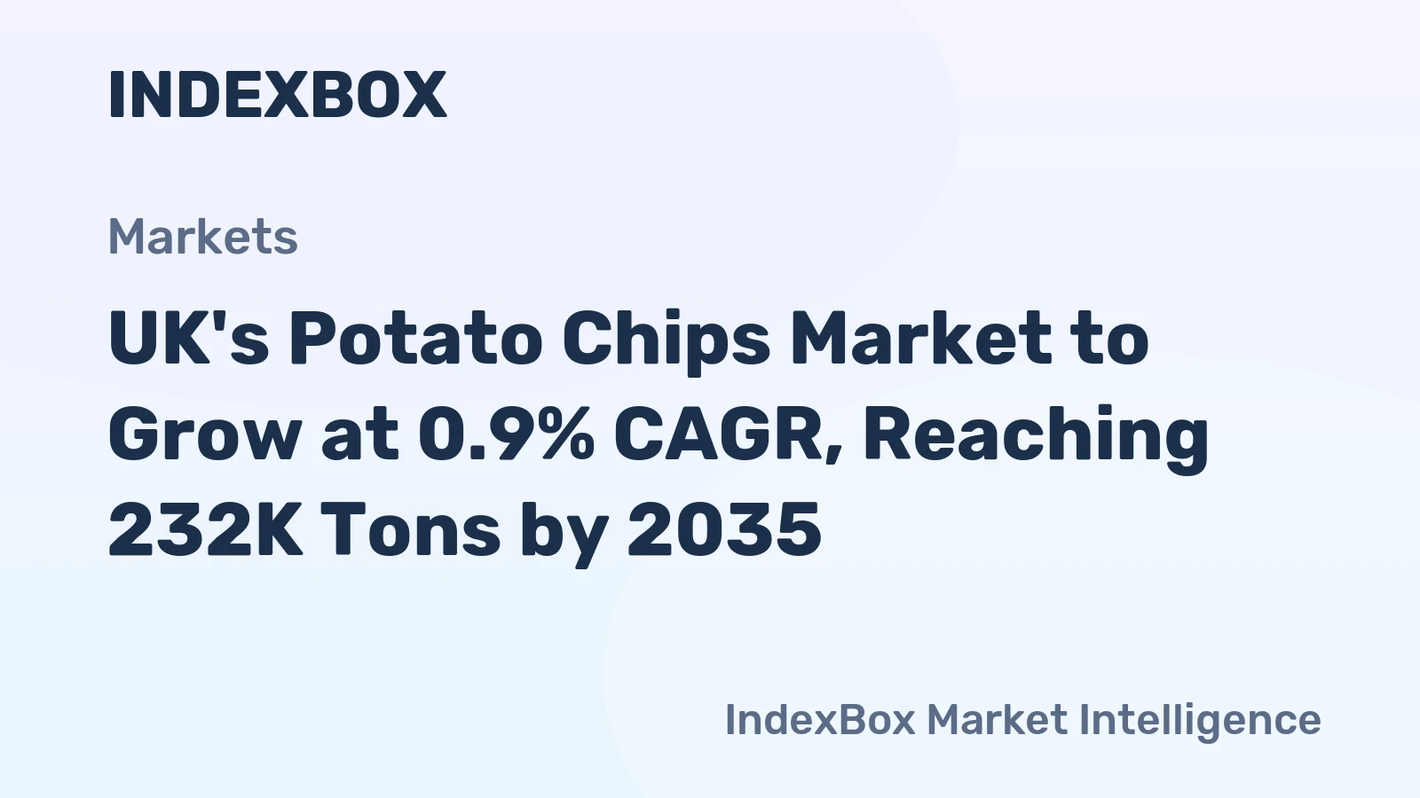 UK's Potato Chips Market to Grow at 0.9% CAGR, Reaching 232K Tons by 2035