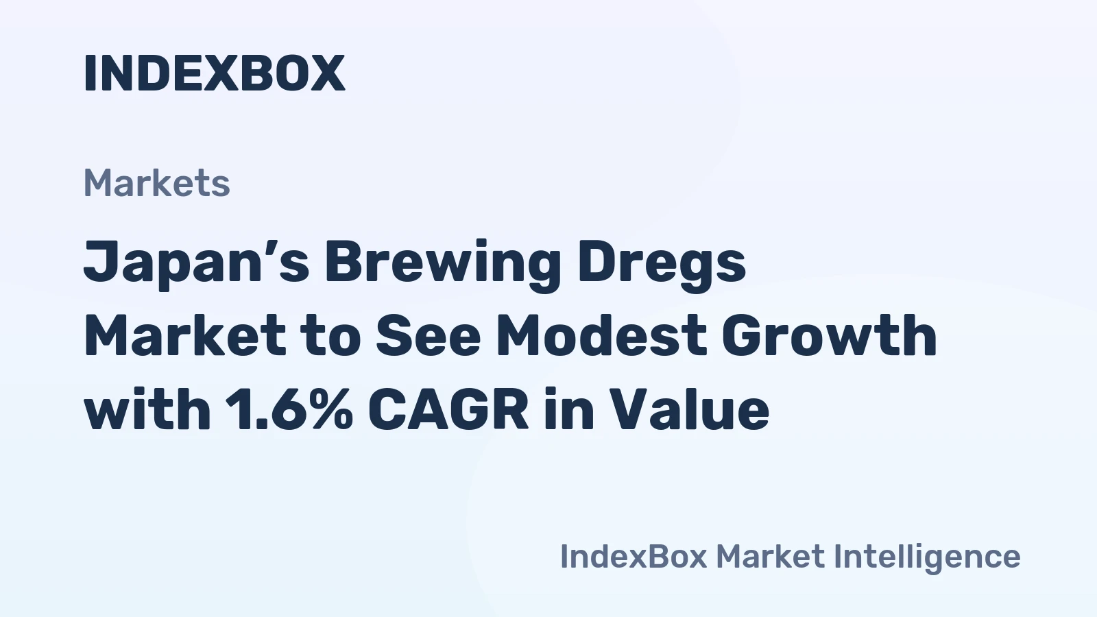 Japan’s Brewing Dregs Market to See Modest Growth with 1.6% CAGR in Value