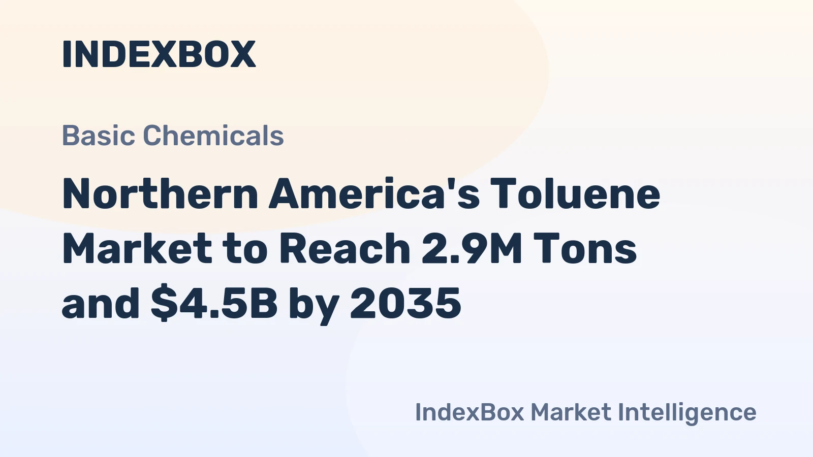 Northern America's Toluene Market to Reach 2.9M Tons and $4.5B by 2035
