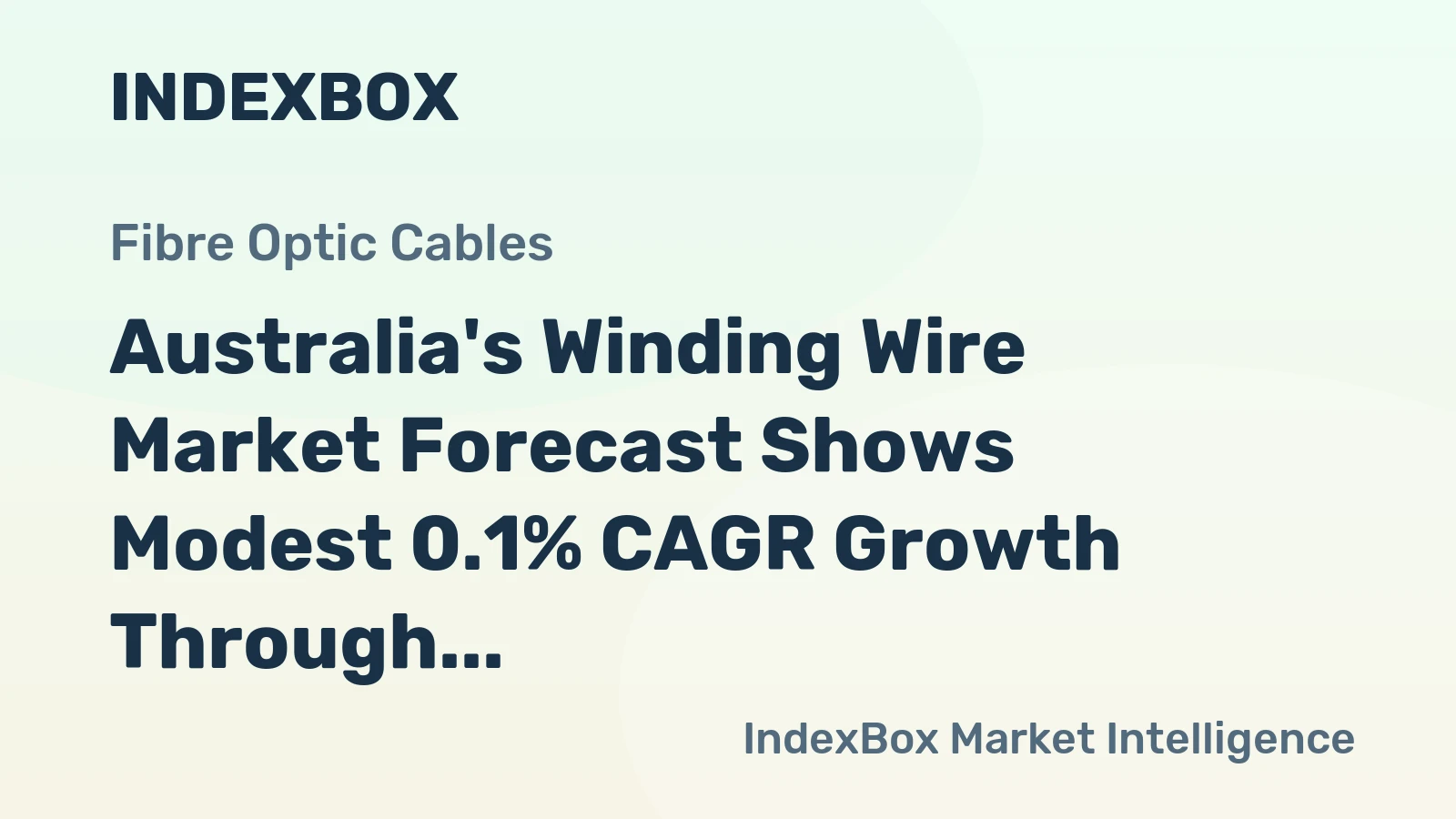 Australia's Winding Wire Market Forecast Shows Modest 0.1% CAGR Growth Through 2035