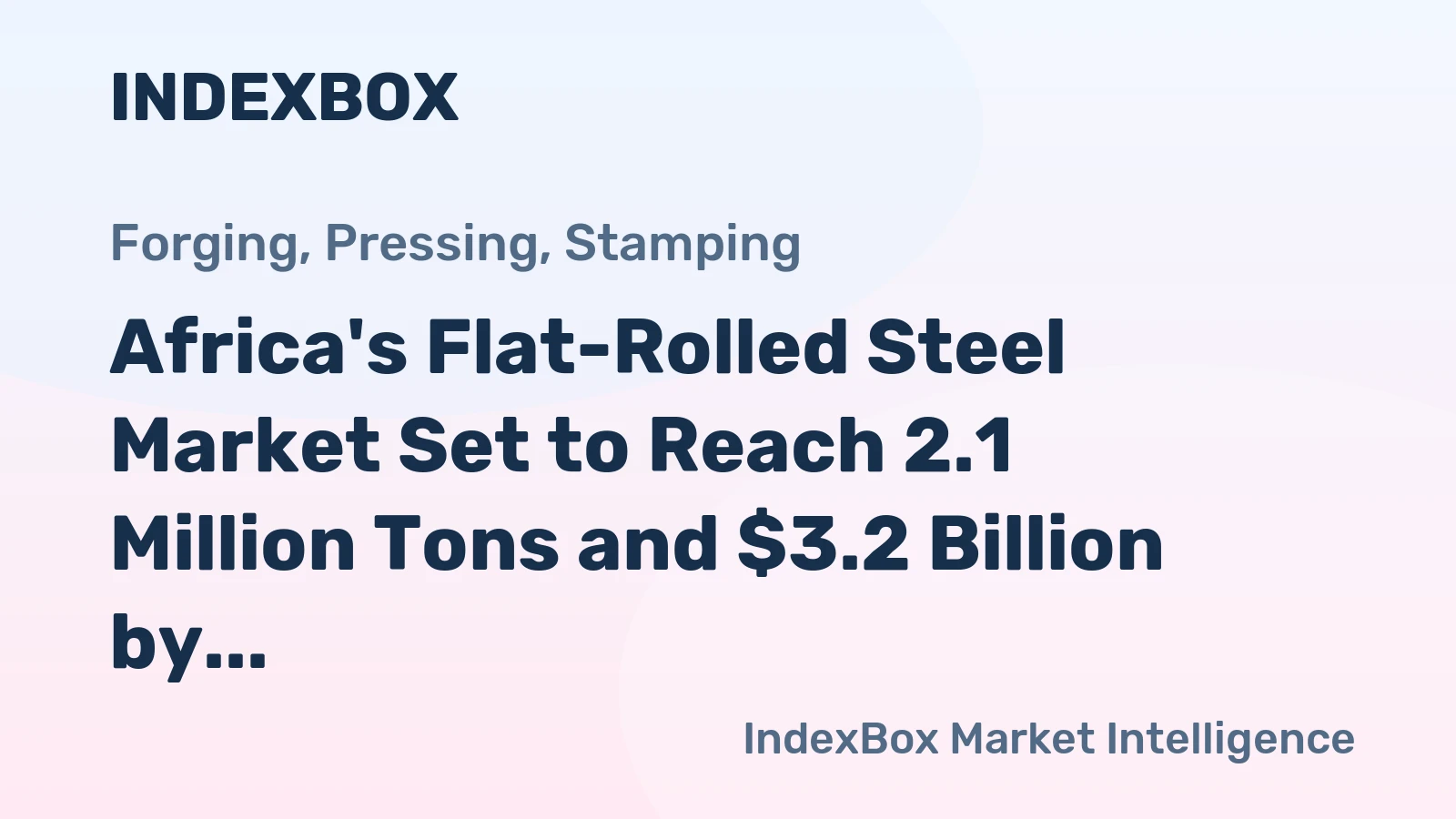 Africa's Flat-Rolled Steel Market Set to Reach 2.1 Million Tons and $3.2 Billion by 2035