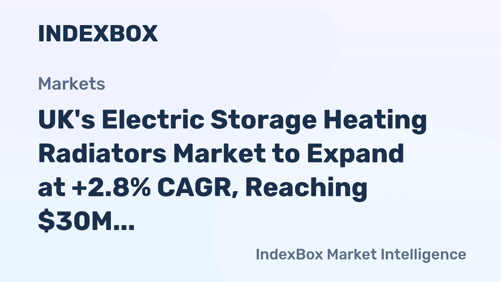 UK's Electric Storage Heating Radiators Market to Expand at +2.8% CAGR, Reaching $30M by 2035