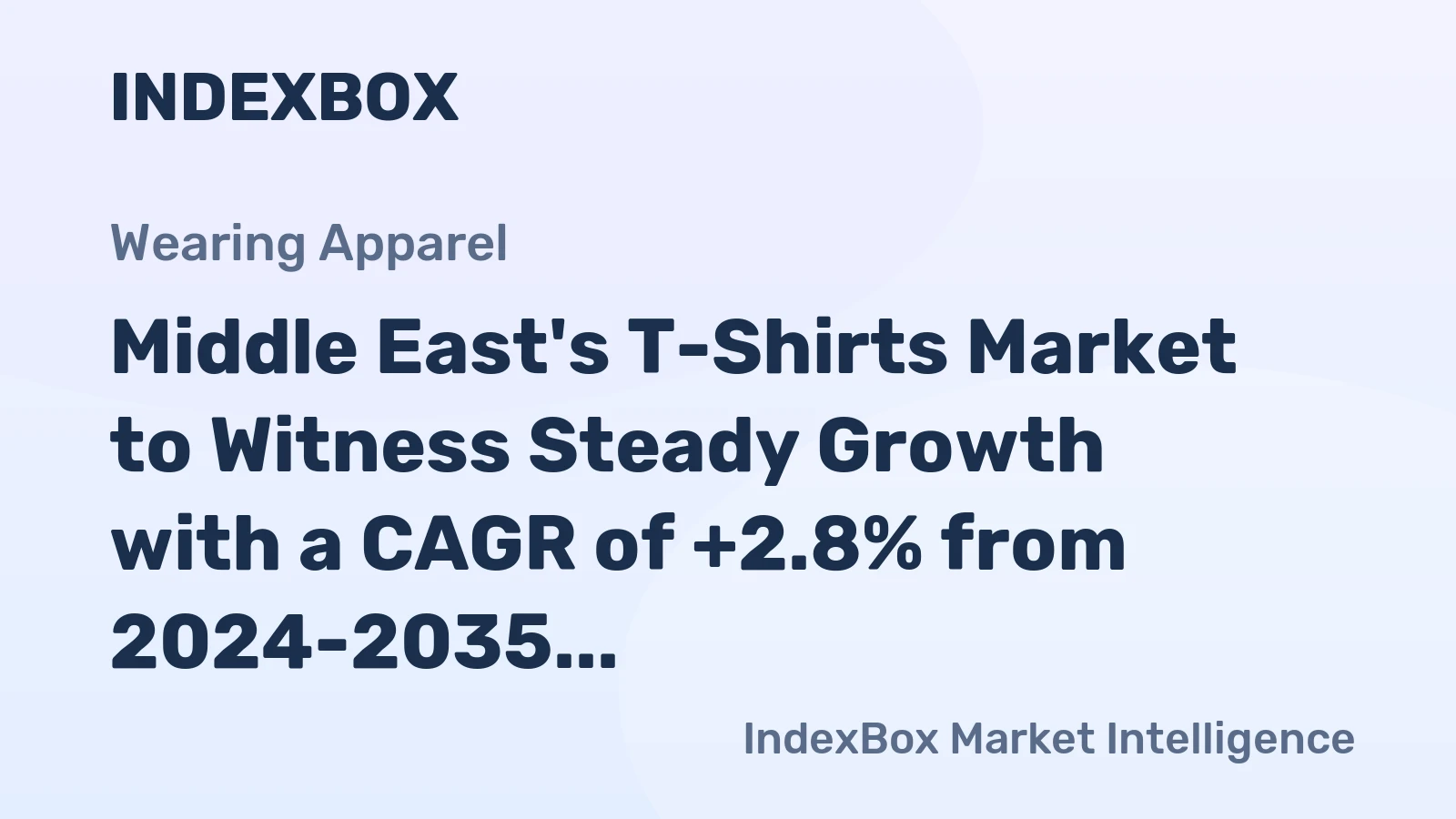 Middle East's T-Shirts Market to Witness Steady Growth with a CAGR of +2.8% from 2024-2035