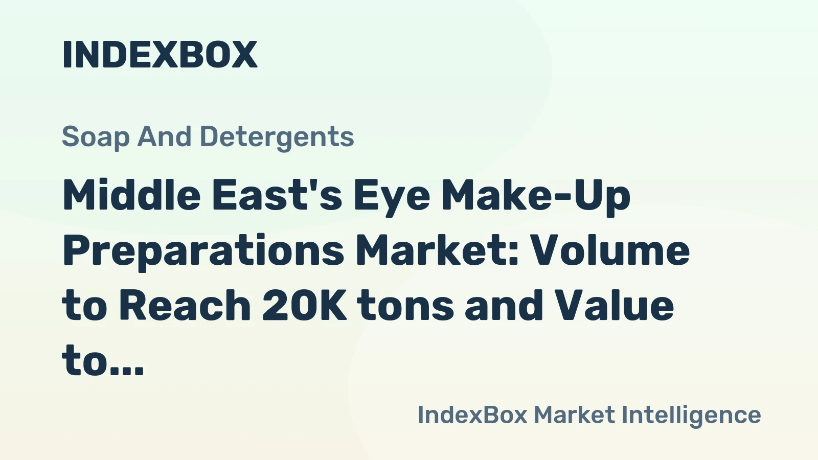 Middle East's Eye Make-Up Preparations Market: Volume to Reach 20K tons and Value to Hit $754M by 2035